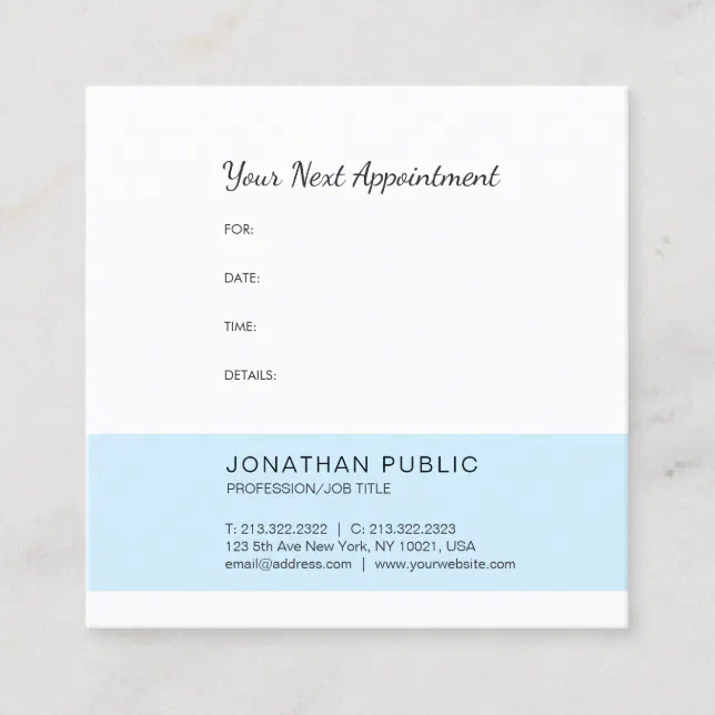 Elegant Appointment Reminder Hospital Doctor Top | Zazzle