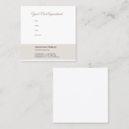 Elegant Appointment Reminder Modern Template | Zazzle