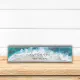 Elegant Aqua Blue Green Signature Script Name Desk Name Plate | Zazzle
