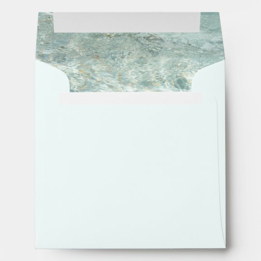 Elegant Aqua Water Envelope | Zazzle.com