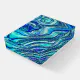 Elegant Aquamarine Paua Rainbow Shell Inspired Paperweight | Zazzle