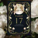 Elegant Art Nouveau Owls Wedding Table Number | Zazzle