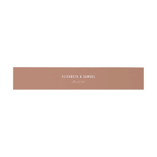 Elegant Autumn Fall Brown Wedding Belly Bands Invitation Belly Band ...