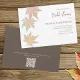 Elegant Autumn Leaves Fall Foliage QR Code Invitation | Zazzle