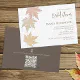 Elegant Autumn Leaves Fall Foliage QR Code Map Invitation | Zazzle
