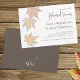 Elegant Autumn Leaves Fall Greenery Foliage Invitation | Zazzle