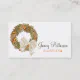 Elegant Autumn Season Wreath Business Card 2 | Zazzle