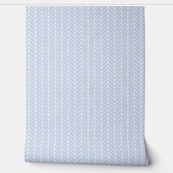 Elegant Baby Blue Herringbone / Chevron Pattern Wallpaper | Zazzle