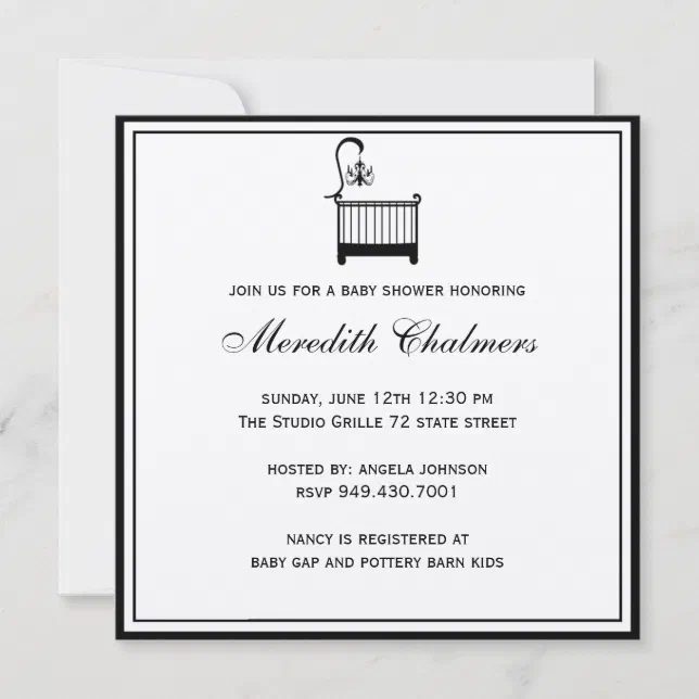 Elegant Baby Shower Invitation | Zazzle