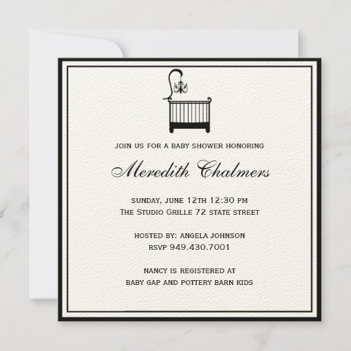 Elegant Baby Shower Invitation | Zazzle