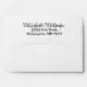 Elegant Back Flap Return Address A7 Envelope | Zazzle