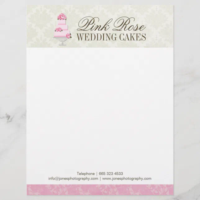 Elegant Bakery Letterhead | Zazzle