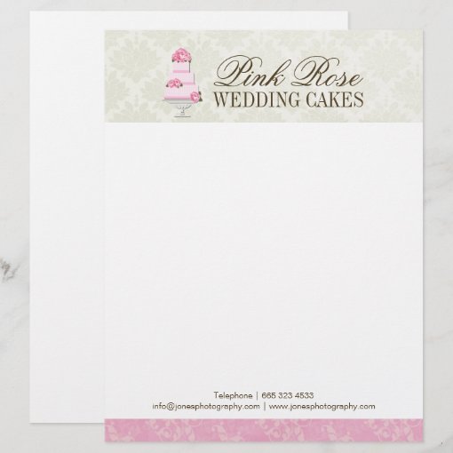 Elegant Bakery Letterhead | Zazzle