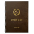 Elegant barber shop logo appointment book | Zazzle