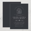 Elegant Barn Illustration Farm House Wedding Invitation | Zazzle