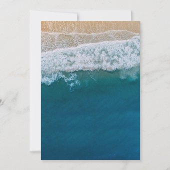 Elegant Beach Blue Ocean Graduation Party Invitation | Zazzle