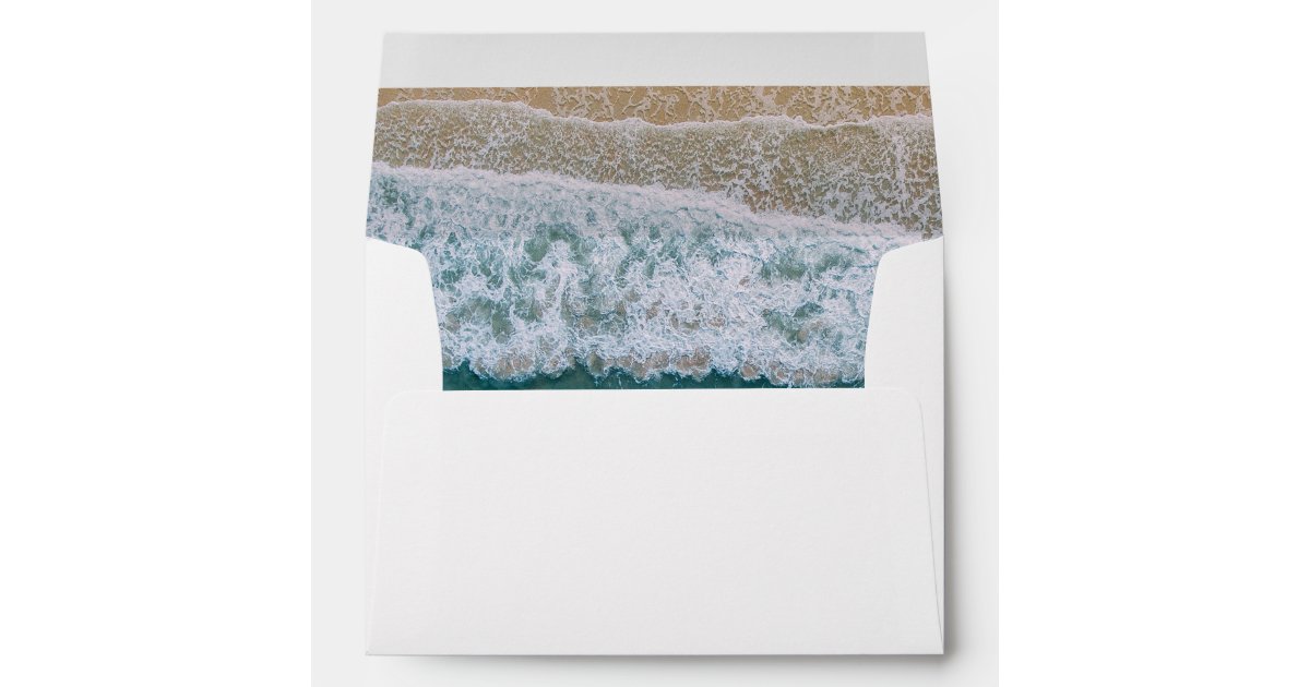 Elegant Beach Ocean Envelope | Zazzle