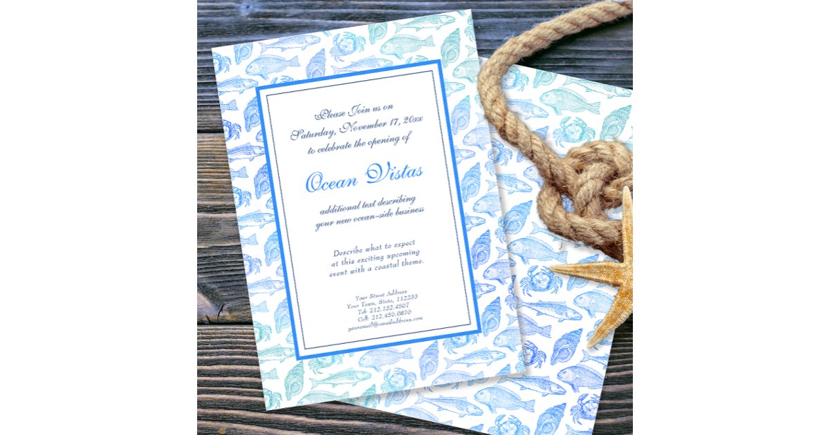 Elegant Beach or Coastal Resort Special Event Invitation | Zazzle