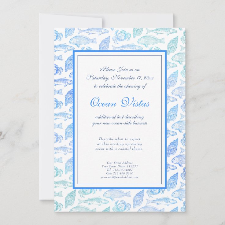 Elegant Beach or Coastal Resort Special Event Invitation | Zazzle