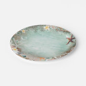 Elegant Beach Sea Starfish & Pearls Beachy Party Paper Plates | Zazzle