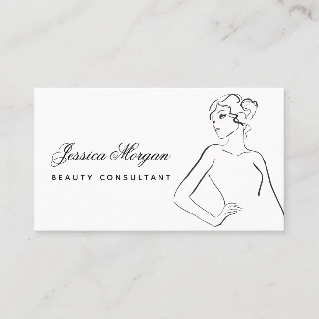 Elegant Beauty Professional Business Cards | Zazzle