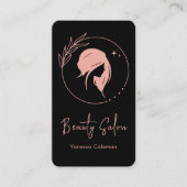 Elegant Beauty Salon Modern Stylish Business Card | Zazzle