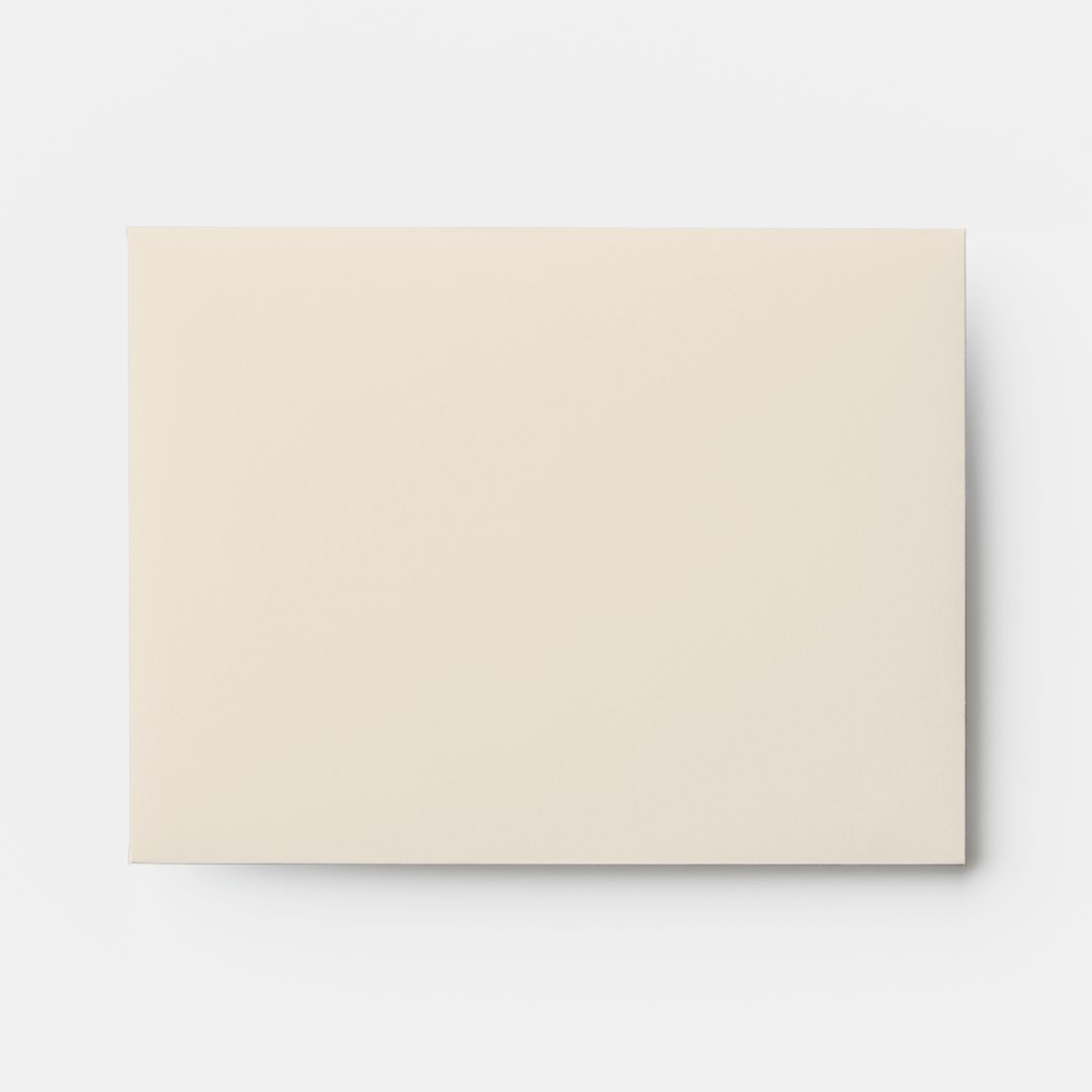 Elegant Beige Linen RSVP Envelopes | Zazzle