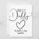 elegant, best dad ever, calligraphy personalize holiday card | Zazzle