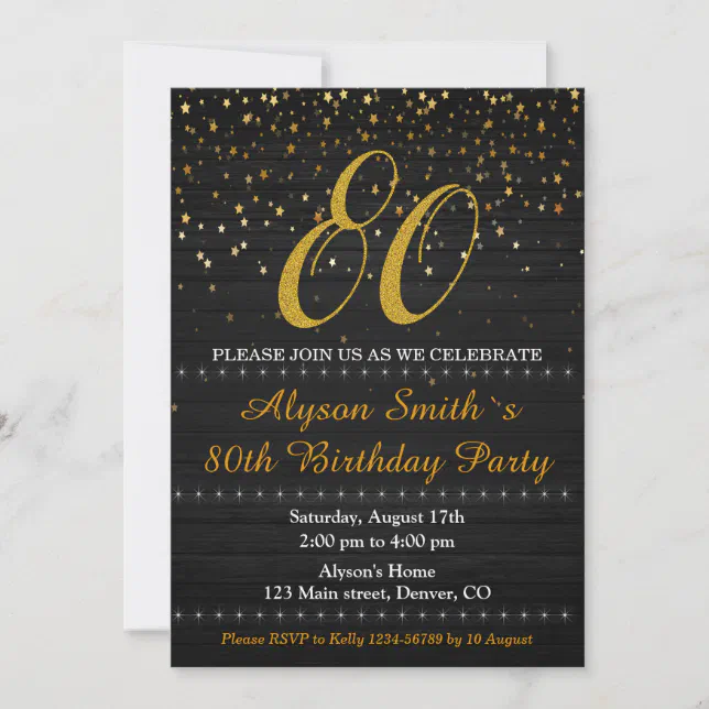 Elegant birthday invitation Adult woman invite | Zazzle