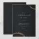 Elegant Black and Gold Happy Hour Invitation | Zazzle