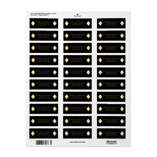 Elegant Black and Gold Label | Zazzle