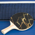Elegant Black and Gold Marble Look Ping Pong Paddle | Zazzle