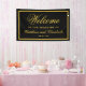 Elegant Black and Gold Wedding Welcome Banner | Zazzle