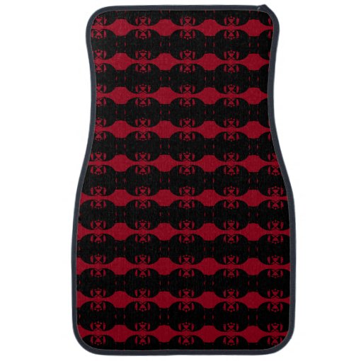 Elegant Black And Red Car Floor Mats Photos