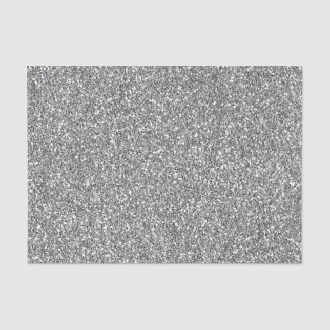 Elegant Black and Silver Glitter Tissue Paper | Zazzle
