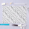 Elegant Black and White Bon Appetit French Chef Tissue Paper | Zazzle