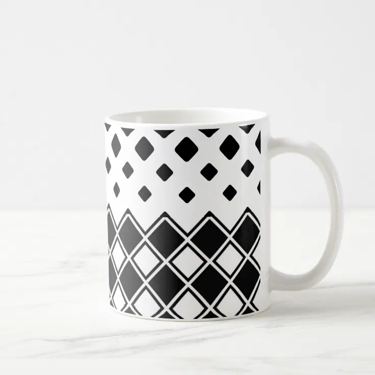 Elegant Black And White Coffee Mug | Zazzle