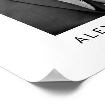 Elegant Black and White Photo Wedding Welcome Sign | Zazzle