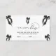 Elegant Black Bow Guess How Many Bows Game Enclosure Card | Zazzle