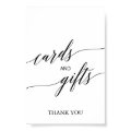 Elegant Black Calligraphy Cards and Gifts Sign | Zazzle