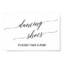 Elegant Black Calligraphy Dancing Shoes Sign | Zazzle