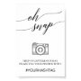 Elegant Black Calligraphy Oh Snap Sign | Zazzle