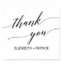Elegant Black Calligraphy Thank You Poster | Zazzle