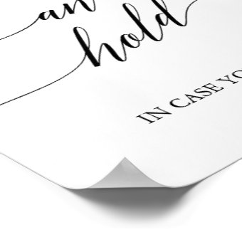 Elegant Black Calligraphy To Have and To Hold Sign | Zazzle