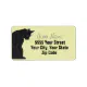 Elegant Black Cat Address Labels | Zazzle