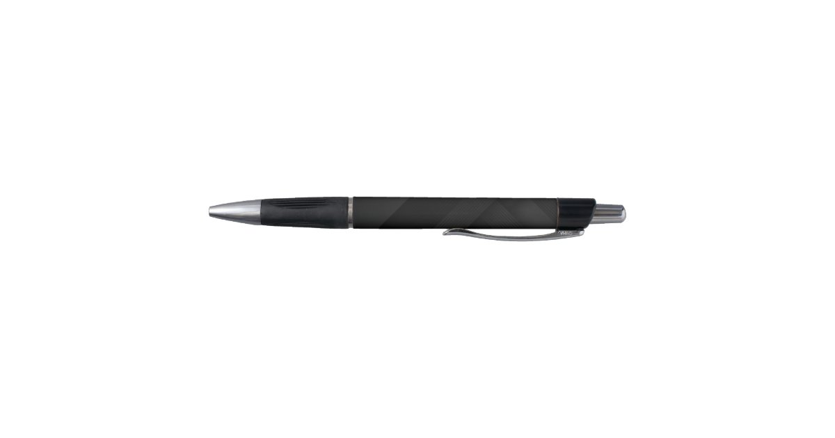 Elegant Black Custom Name Ballpoint Pen | Zazzle