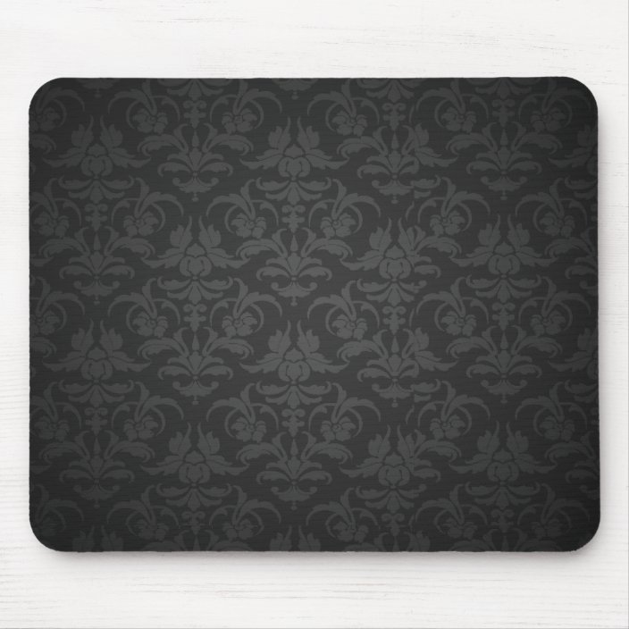 Elegant Black Damask Mouse Pad | Zazzle.com