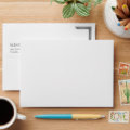 Elegant Black Geometric Accent Envelope | Zazzle