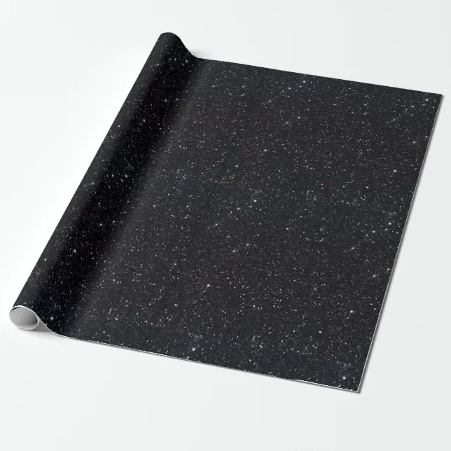 Elegant Black Glamour Glitter Wrapping Paper | Zazzle