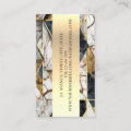 Elegant Black Gold Geometric Marble Scissors Business Card | Zazzle